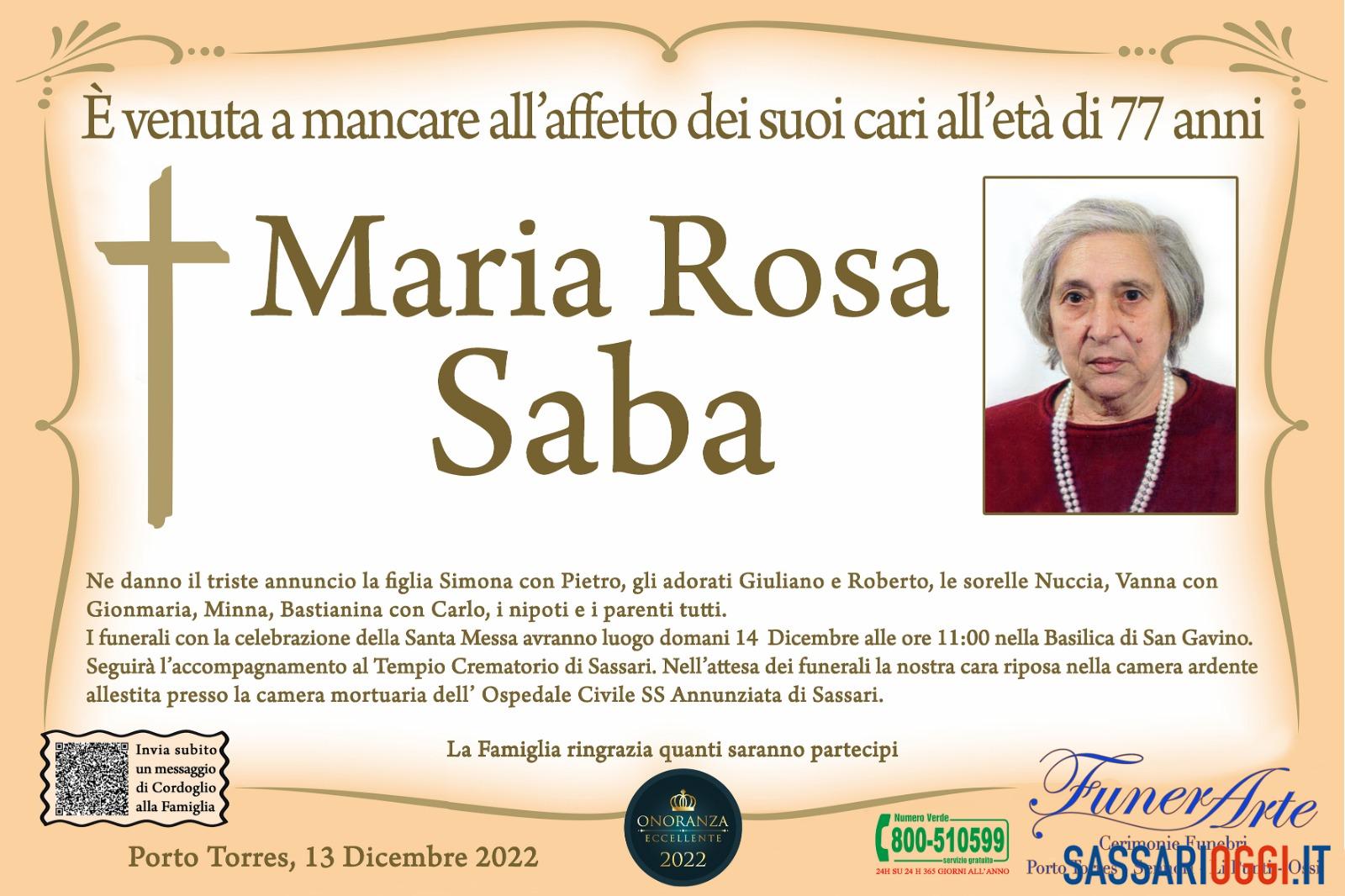Maria Rosa Saba