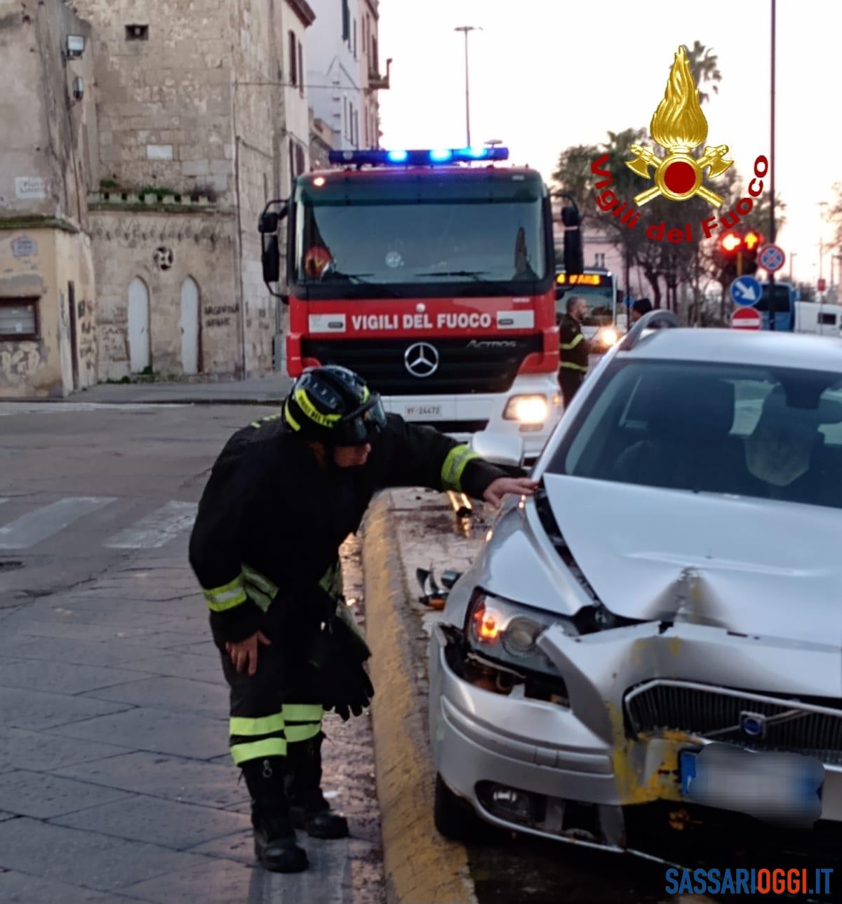 Violento incidente nel centro di Sassari, un ferito