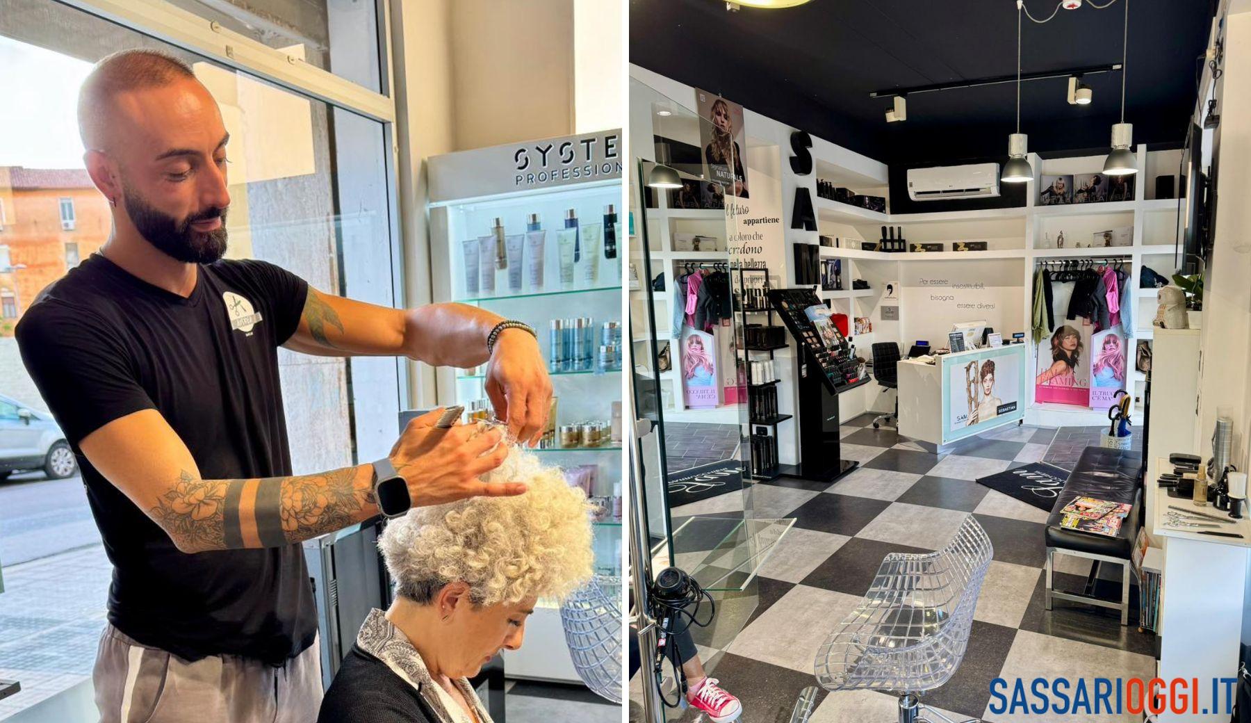 Si trasferisce a Sassari per lavorare in un salone da parrucchiere